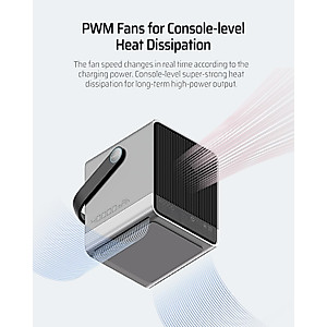 CUKTECH 30 Power Bank, 40,000mAh Power Station, 140W Laptop Power Bank, 144Wh Outdoor Generator, Multi-Port for 5 Devices, Fast & Wireless Charging, Portable Handle for Travel, Camping, Business Trip