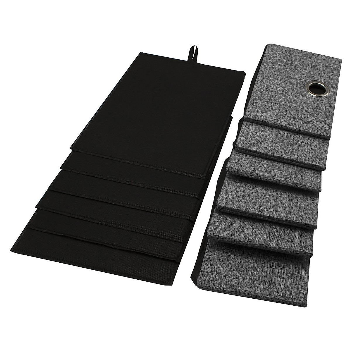 Sorbus Storage Bench Chest with Drawers – Collapsible Folding Bench Ottoman Includes Cover – Perfect for Entryway, Bedroom Bench, Cubby Drawer Footstool, Hope Chest, Faux Linen (Gray)