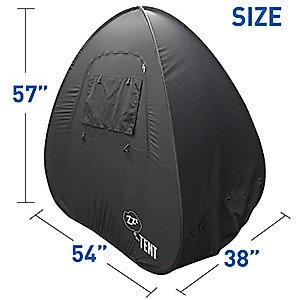 ZZZ Mini Crib Sleeping Canopy Cover Instant Tent – Great at Home and Travelling - Compatible with Dream On Me, Delta, Davinci & Graco Travel Crib & Others… Portable and Patented - Black