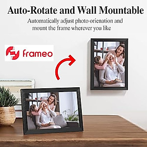 Digital Picture Frames Load from Phone, Frameo 10.1 inch Smart WiFi Digital Photo Frames You Can Send Pictures to, 1280x800 IPS LCD Touch Screen, Built in 32GB, Gift for Friends and Family…