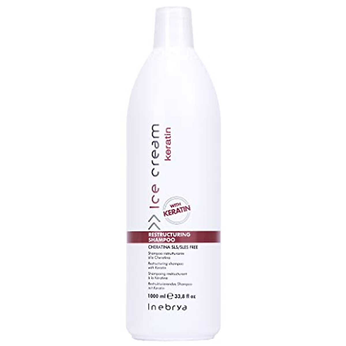 Ice Cream Keratin Restructuring Shampoo 33.8oz by Inebrya