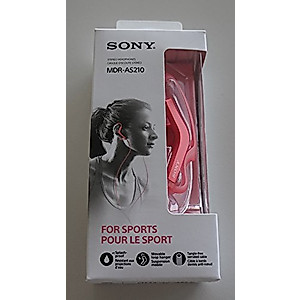 Sony MDR-AS210 Sports in-Ear Splashproof Headphones -Pink