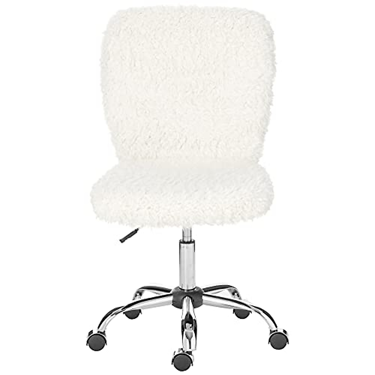 Urban Shop Faux Fur Task Chair, White Shepra