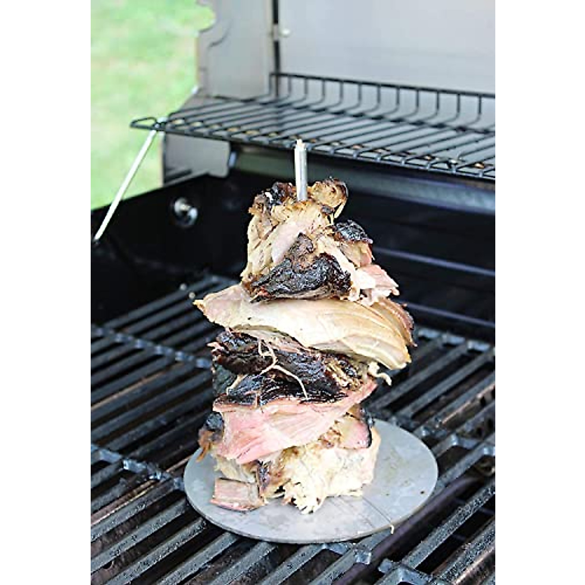 Darware Brazilian BBQ Skewer Set (9-Inch and 12-Inch Spikes), Vertical Barbeque Grilling Rack Meat Spit