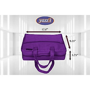 Yazzii 100 Spool Thread Organizer - Thread Holder Organizer - Portable Thread Storage Bag Purple