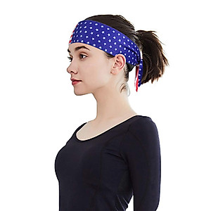 IPENNY Head Tie & Sports Headband - Sweat Wicking Tennis Bandana - Tie Back Sweatband for Men, Women, Kids & Pirates - Athletic Hair Band/Wrap for Karate, Basketball, Softball, Running & Workout