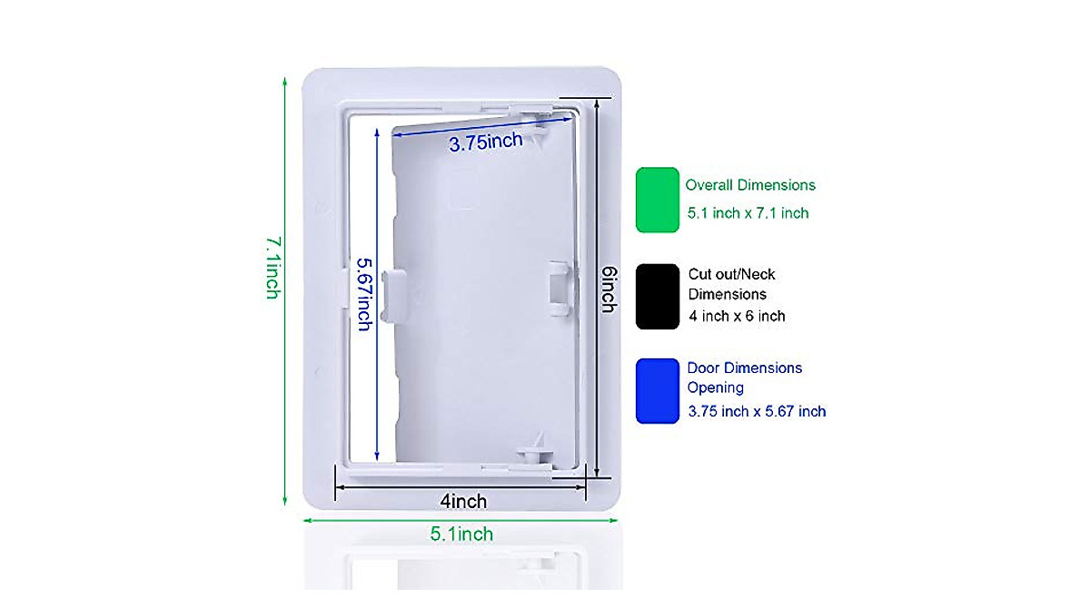 Suteck 4x6" Plastic Drywall Access Panel - Easy Install