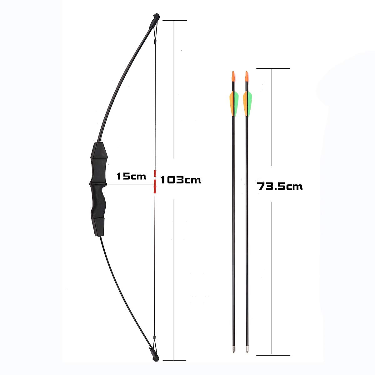 DOSTYLE Bow and Arrow Set for Children Outdoor Youth Recurve Junior Archery Training for Kid Teams Game Gift