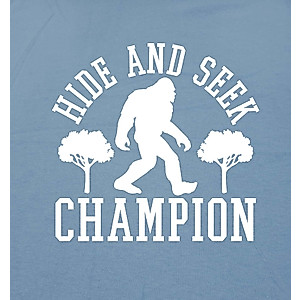 Bigfoot Hide and Seek Champ Sarcastic Graphic Funny T Shirt M Pink