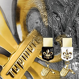 TOPMORE NR Series USB 3.0 The Capets Logo Design Flash Disk Portable High Read Speed Memory Stick (64GB, White & Gold)