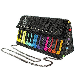 Mary Frances Key Player Crossbody Piano Handbag