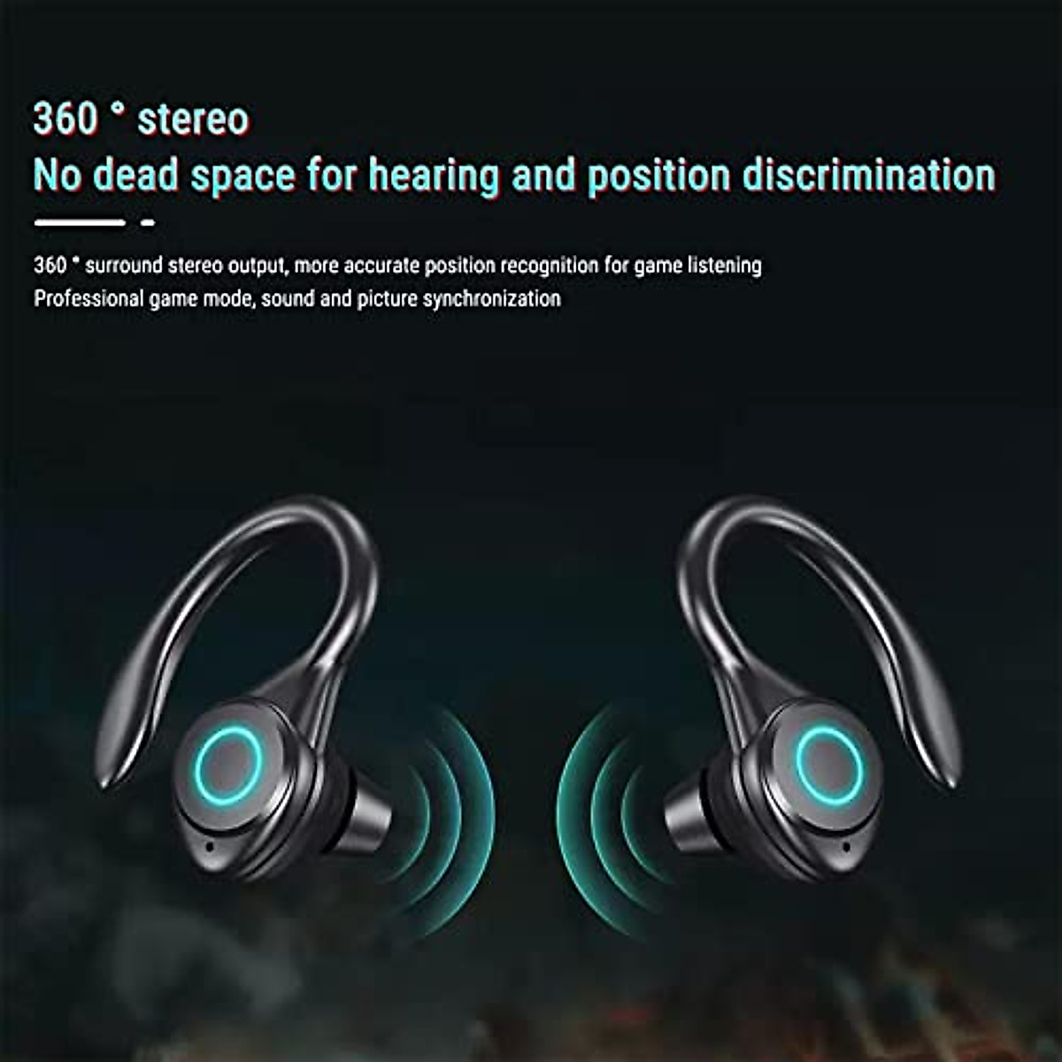 2022 New Wireless Earbuds Bluetooth Headphones Sound Quality Wireless Charging Case Digital Led Intelligence Display Compatible with Android iOS for Sports Gym