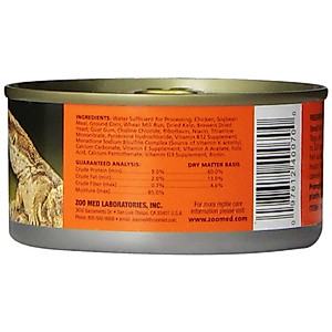 Zoo Med Laboratories SZMZM70 Tegu,Monitor and Carnivore Food, 6-Ounce