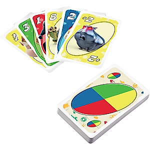 Mattel Games ​UNO Junior DC League of Superpets Card Game for Kids with Simple Rules, 3 Levels of Play & Animal Matching