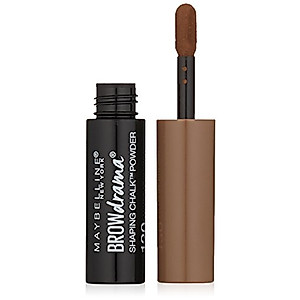 Maybelline New York Brow Drama Shaping Chalk Powder, Medium Brown, 0.035 fl. oz.
