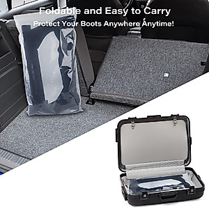 Portable Boot Storage Bags Dust Proof Shoe Bags for Storage Shoes, Boot, Clothing, Books, Toys and others, 8 Pcs 15.7"x27.5" Tall Boots Organizer Protector Bag for Home and Travel