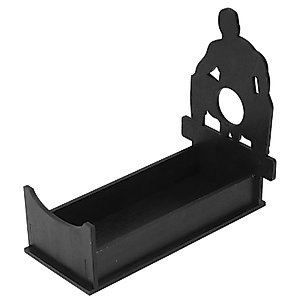 Kuuleyn Tabletop Wine Holder,Wine Bottle Racks,Funny Red Wine Decorative Display Rack Easy to Assemble Light Red Wine Decorative Wooden Rack for Home Bar Restaurant(Black)