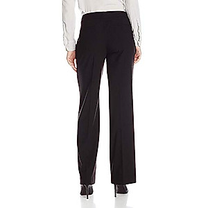 Calvin Klein Straight-Leg Classic Business Casual Pants for Women, Black, 14