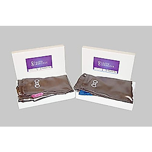 Satin Snuggle Pregnancy Pillow Cover for Cool Skin & Hair Protection during Maternity on U & C Shaped Pregnancy Pillow Cases Blue or Pink Accent Color