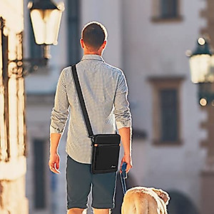 12.9 Inch Tablet Sleeve Compatible with iPad Pro 12.9-inch (3rd/4th/5th/6th Generation), Samsung Galaxy Tab (S9 FE/S9+), SurfacePro 8/9, YKK Zipper, Detachable Shoulder Strap, Hidden Handle.