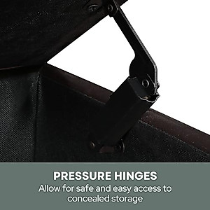 Convenience Concepts 163010E Ottoman, 24"L x 18"W x 18"H, Dark Espresso