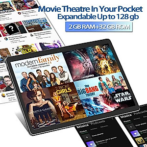 10.1 Inch Tablet PC Android 10 System PC Tablet 2GB RAM 32GB ROM WiFi IPS HD Original Screen 10" Size Tablet PC Android