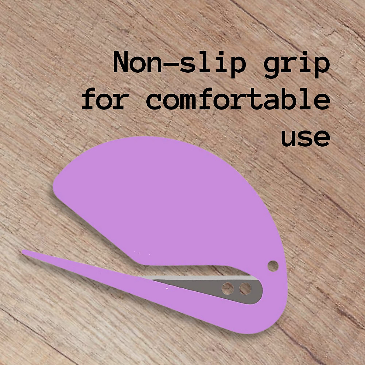 Letter Opener Plastic Razor Blade Paper Knife/Envelope Slitter Set in Sharp Black, 4 Pack