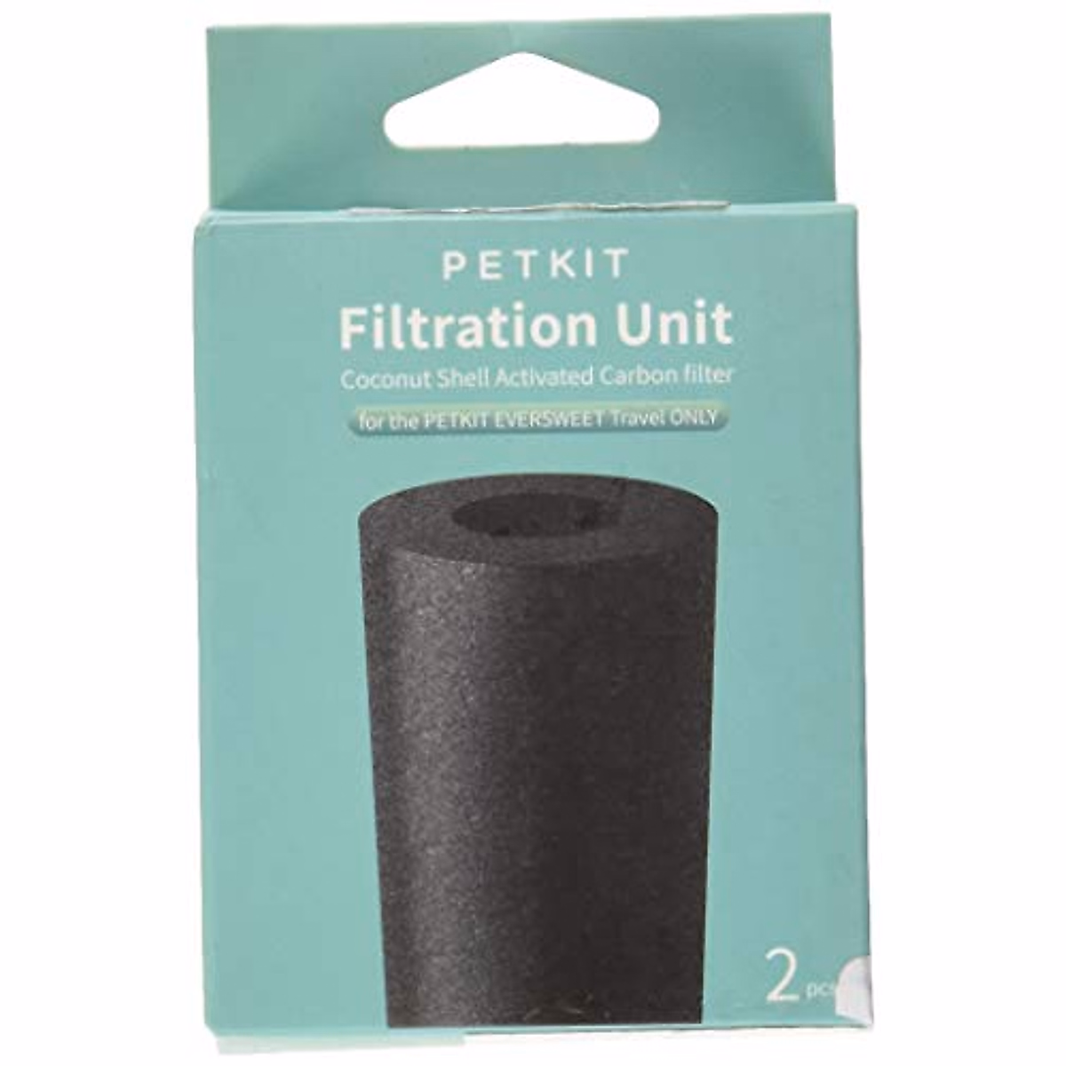 PETKIT Eversweet Travel 'One Touch' Filtered Carbonated Handheld Pet Dog Cat Water Feeder, Replacement Filters (3 Pack), One Size,Black