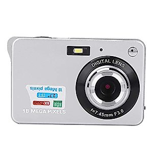 Akozon Kids Digital Camera, 2.7 Inch Screen 1080P HD Children Toy Camera Kids Digital Video Camera HD Children Camera (Silver)