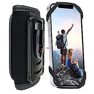 Backpack Clamp Mount for Phone,Backpack Phone Holder,Backpack Strap Clip for Phone with Detachable Fit Hiking/Climbing/Outdoor