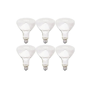 GE Lighting 65-Watt, 580-Lumen, BR40, Floodlight Bulb, Soft White - 6 Pack