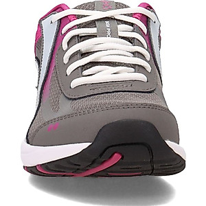 Ryka Women's Dash Pro Walking Shoe Grey/Pink 9 M