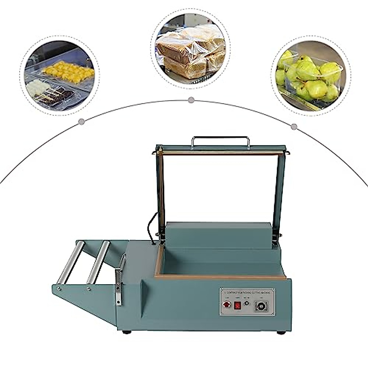 Commercial Heat Shrink Wrap Sealing Machine, Commercial L-Bar Sealer Film Packing Machine Sealing Size 19x13 Inches For Market Store 110V