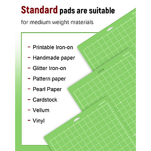 Colemoly 12x12 Cutting Mat 9 Pack Standard for Cricut Maker/Maker 3/Explore 3/Air 2/Air/One Cut Cards 2 Pack Scraper Green Grip Sticky Cricket Replacement Accessories Pad for Supplies,Quilting