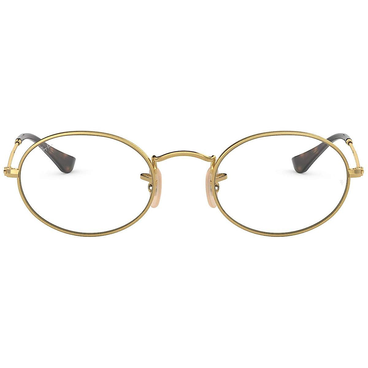 Ray-Ban RX3547V Oval Prescription Eyeglass Frames, Arista/Demo Lens, 48 mm