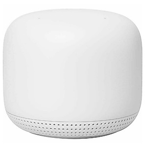 WiFi Point - Add On Access Point Extender Compatible with Mesh Wi-Fi Routers for Whole Home Coverage with Voice Assistant (Snow)