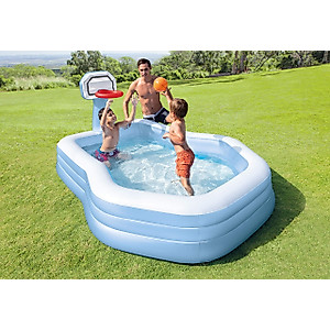 Intex Shootin' Hoops Swim Center Family Pool, for Ages 3+, Multicolor