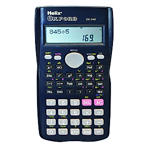 Helix RC2072 Oxford Scientific Calculator,Black,22 x 14 x 2.2 cm