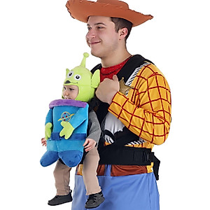 elope Disney Toy Story Little Alien Space Men Baby Carrier Cover Costume, Infant Halloween Costume Character Standard - Multicolor