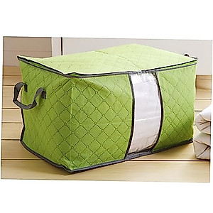 GARVALON 4pcs Quilt Storage Bag bolsas para guardar cobijas fabric clothing storage bag Foldable Closet Organizer comforter storage bag sweater storage bags container clothes