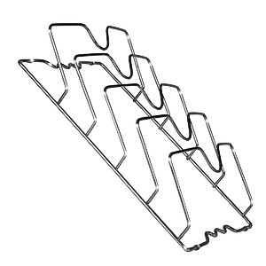 DecoBros Wall Door Mounted Pot Lid Rack, Chrome Finish