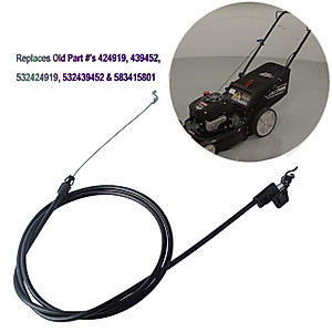 588479201 Drive Control Cable Replacement Compatible with Craftsman Husqvarna Poulan Pro Poulan Weed Eater,Replace 424919 439452 588479201 583415801