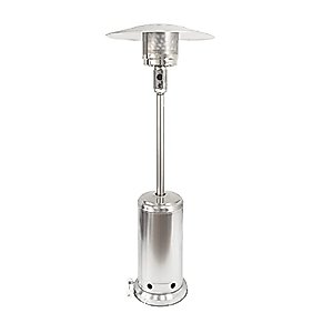 Patio Heater, GreenVines 48000BTU Outdoor Propane Heaters with Anti-tilt & Flame-out Protection System, Stainless Steel Garden Heat Lamp with Wheels for Backyard, Porch, Deck, Outside, ETL Listed…