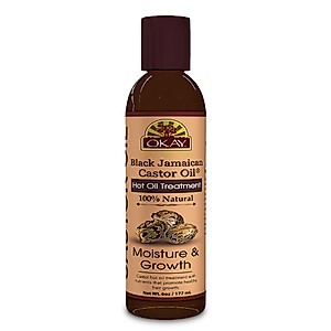 OKAY HOT OIL TREATMENT BLACK JAMAICAN CASTOR OIL 6oz / 117ml