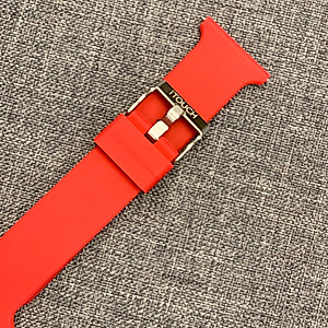 iTouch Sport Solid Silicone Smartwatch Straps, Replacement Smartwatch Straps, Solid Silicone Straps for Smartwatches, Compatible ONLY with The iTouch Sport Smartwatch (Red)
