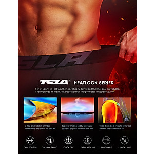 TSLA Men's Thermal Compression Pants, Athletic Sports Leggings & Running Tights, Wintergear Base Layer Bottoms, 2pack Tights Black/Black, 3X-Large