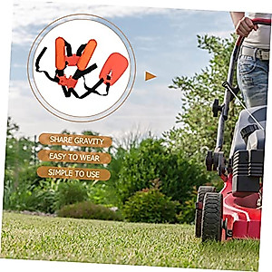 HANABASS 5pcs Nylon Shoulder Adjustable Cutter Double Grass Trimmer Trimmers Harness for Brushcutters Wacker Parts Garden Lawn Strap Padded Blower Mower Adjuestable Carrying Eater
