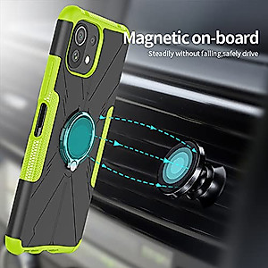 Compatible with Infinix Hot 20 4G Case Cover,Compatible with Infinix Hot 20 4G X6826 X6826B X6826C Case Ring Stand 2 in 1 Phone Case Cover Blue