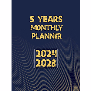 2024-2028 Monthly Planner 5 Years: 5 Year Calendar 2024-2028, Appointment Schedule Organizer Appointment, 171 Pages.