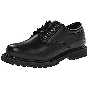 Skechers Men's Cottonwood Elks Work Shoe, Black, 10 3E US